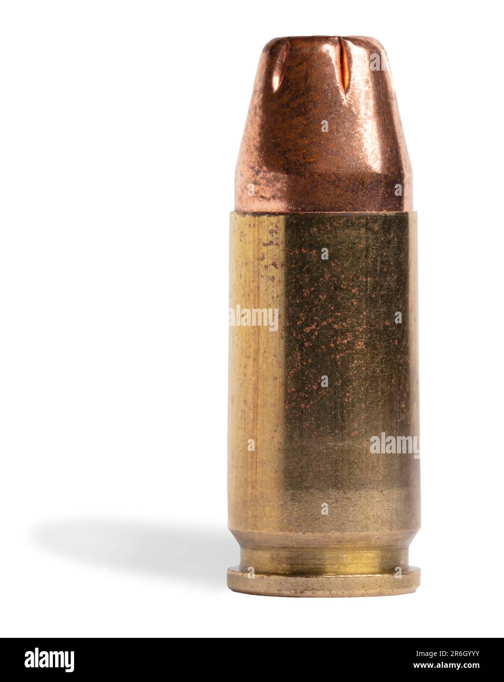 Corrosion beginning to show on a 9 mm cartridge for a semi auto pistol ...