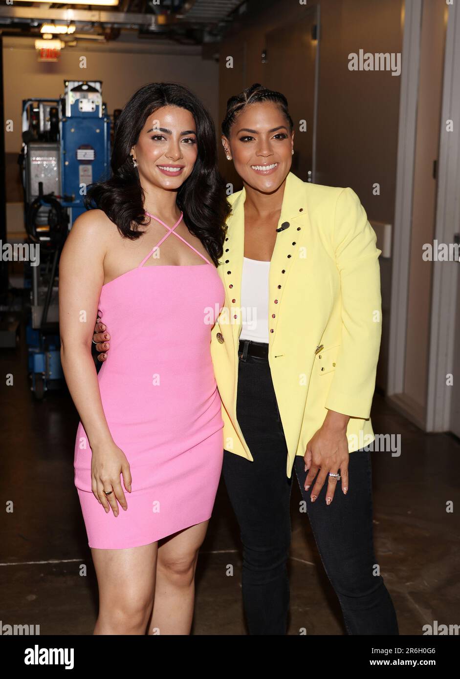 DORAL, FL-JUNE 9: Actress Emeraude Toubia and Francisca are seen during ...