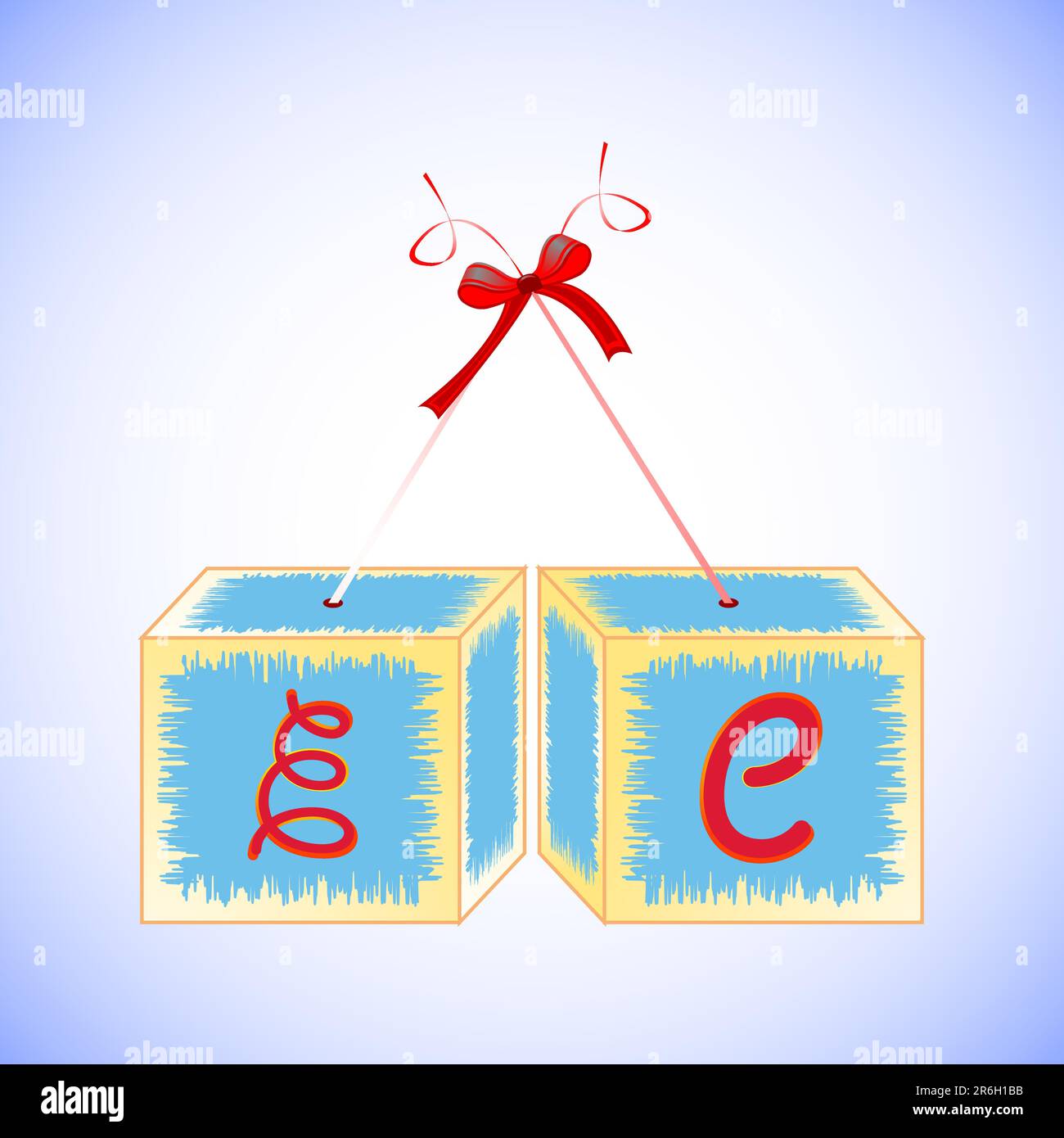 cubes alphabet E, abstract art illustration Stock Vector Image & Art ...