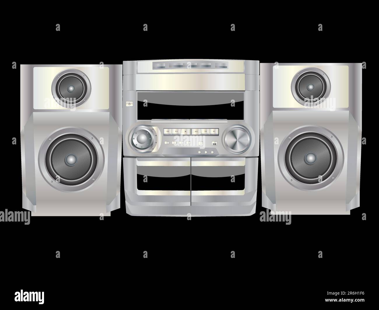 Boom box vector hi-res stock photography and images - Alamy