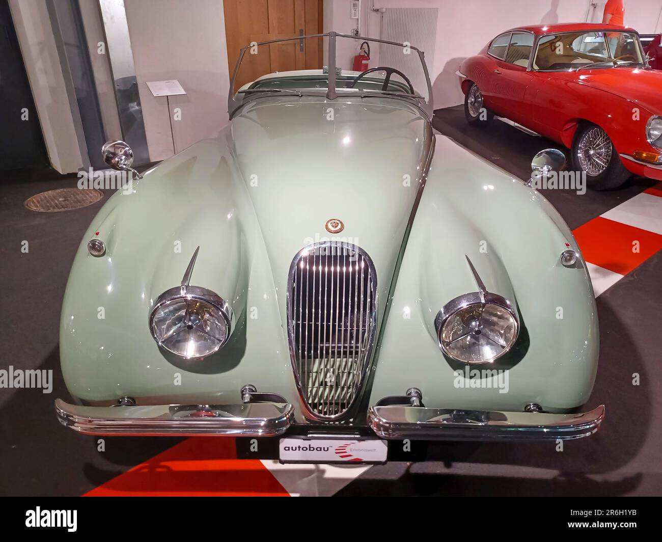 ROMANSHORN, SWITZERLAND - JUNE 4, 2023: British classic vehicle Jaguar ...