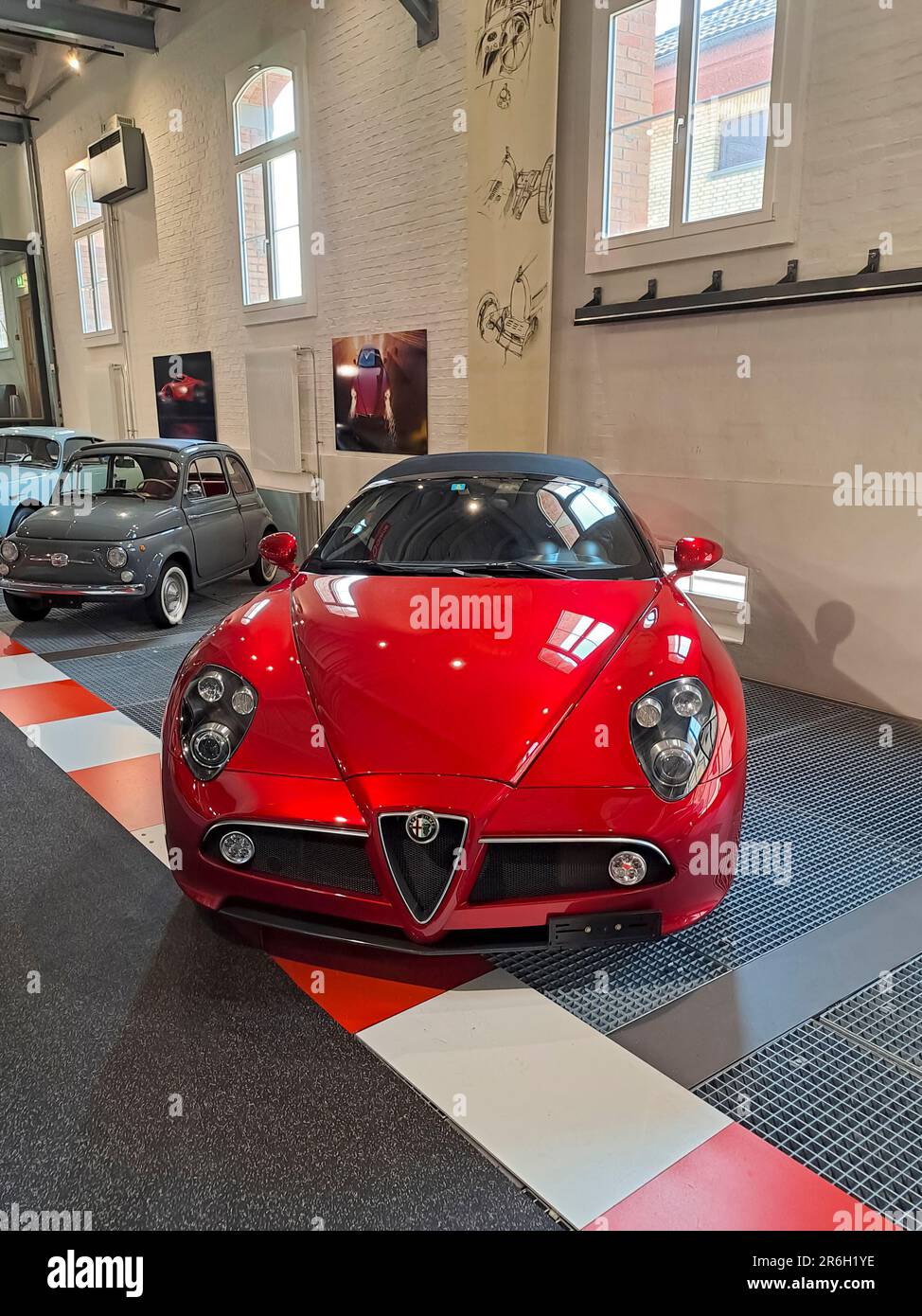 ROMANSHORN, SWITZERLAND - JUNE 4, 2023: Alfa Romeo C8 in the Romanshorn ...