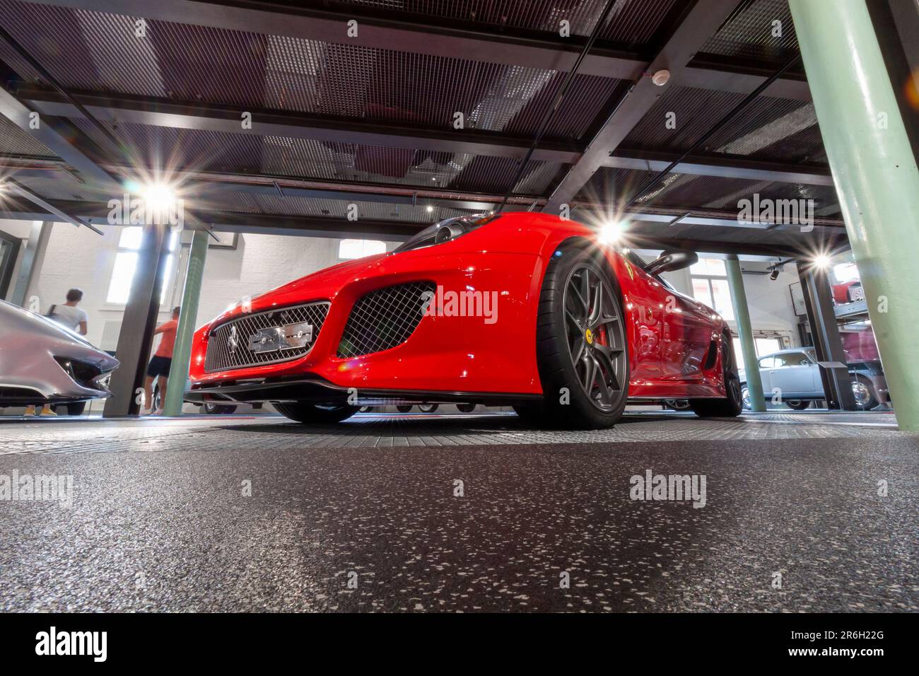 ROMANSHORN, SWITZERLAND - JUNE 4, 2023: Red 2010 Ferrari 599 GTO in the ...