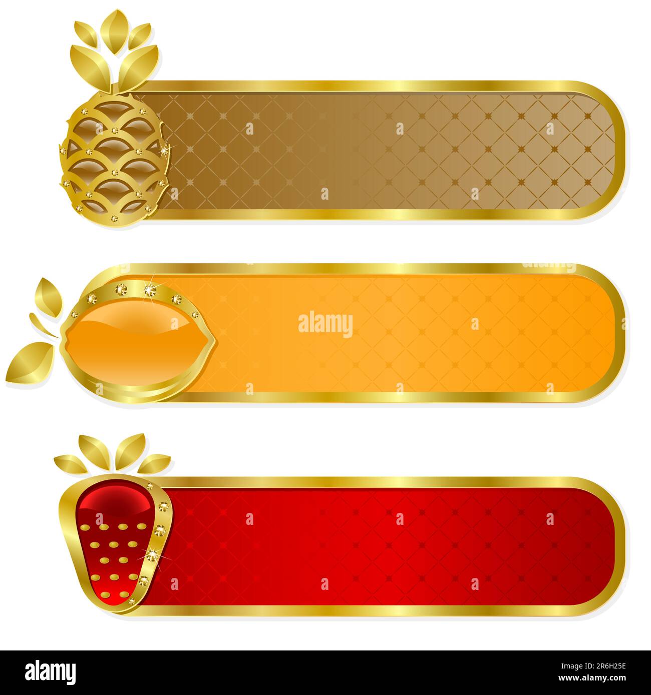 Gold ornate frames Stock Vector Images - Alamy