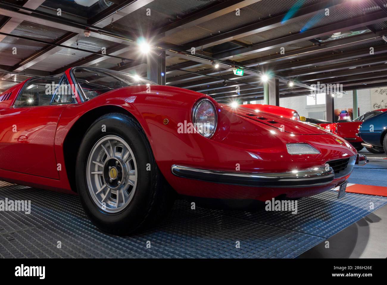 ROMANSHORN, SWITZERLAND - JUNE 4, 2023: Ferrari Dino 206 GT car in ...