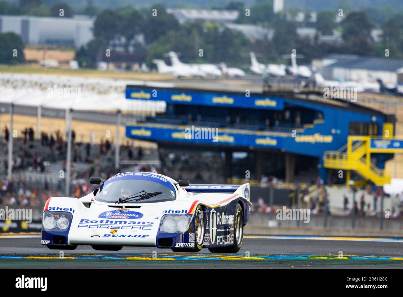 Le Mans, France. 09th June, 2023. Porsche 962C driven by Hans-Joachim ...