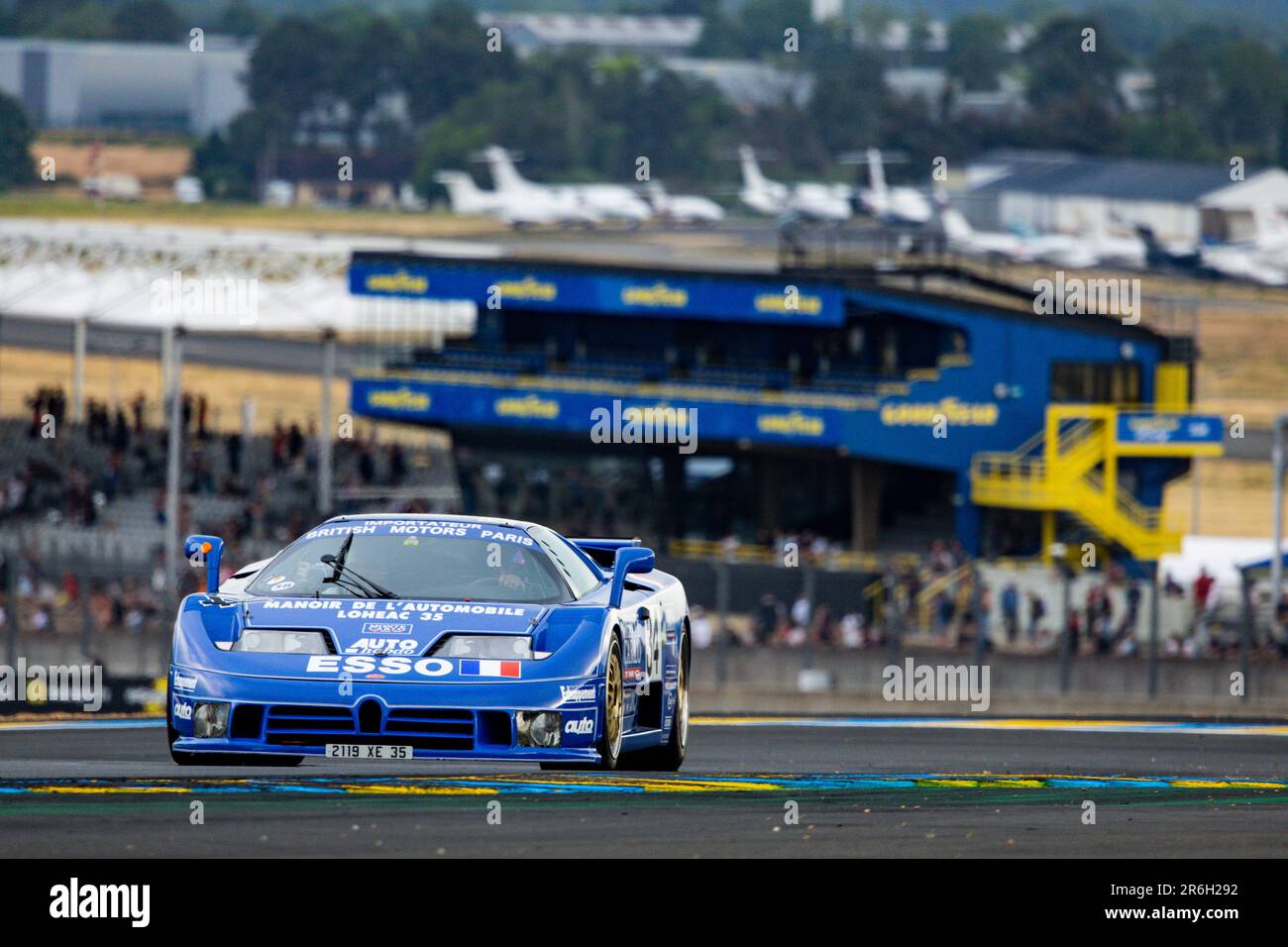 Le Mans, France. 09th June, 2023. Bugatti EB110, The Legends of the ...