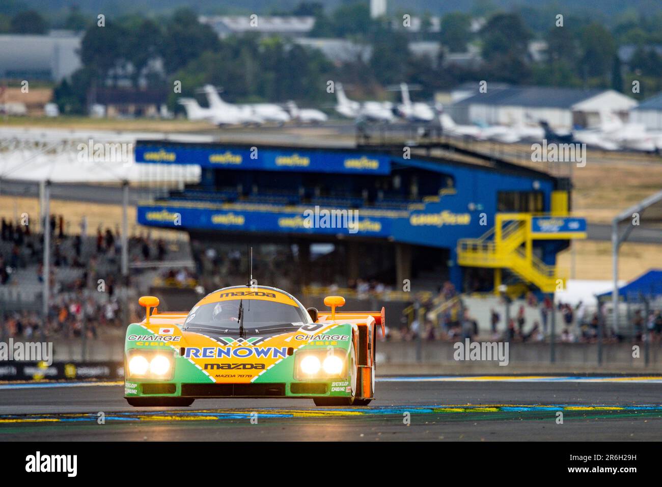 Le Mans, France. 09th June, 2023. Mazda 787B driver by Volker Weidler ...