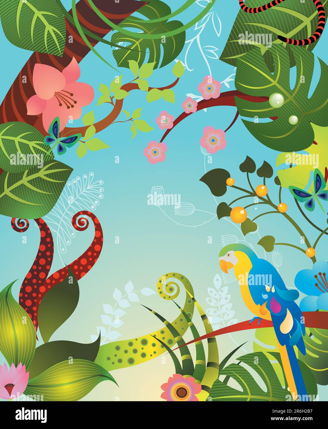 Plant leaf pattern Stock Vector Images - Alamy