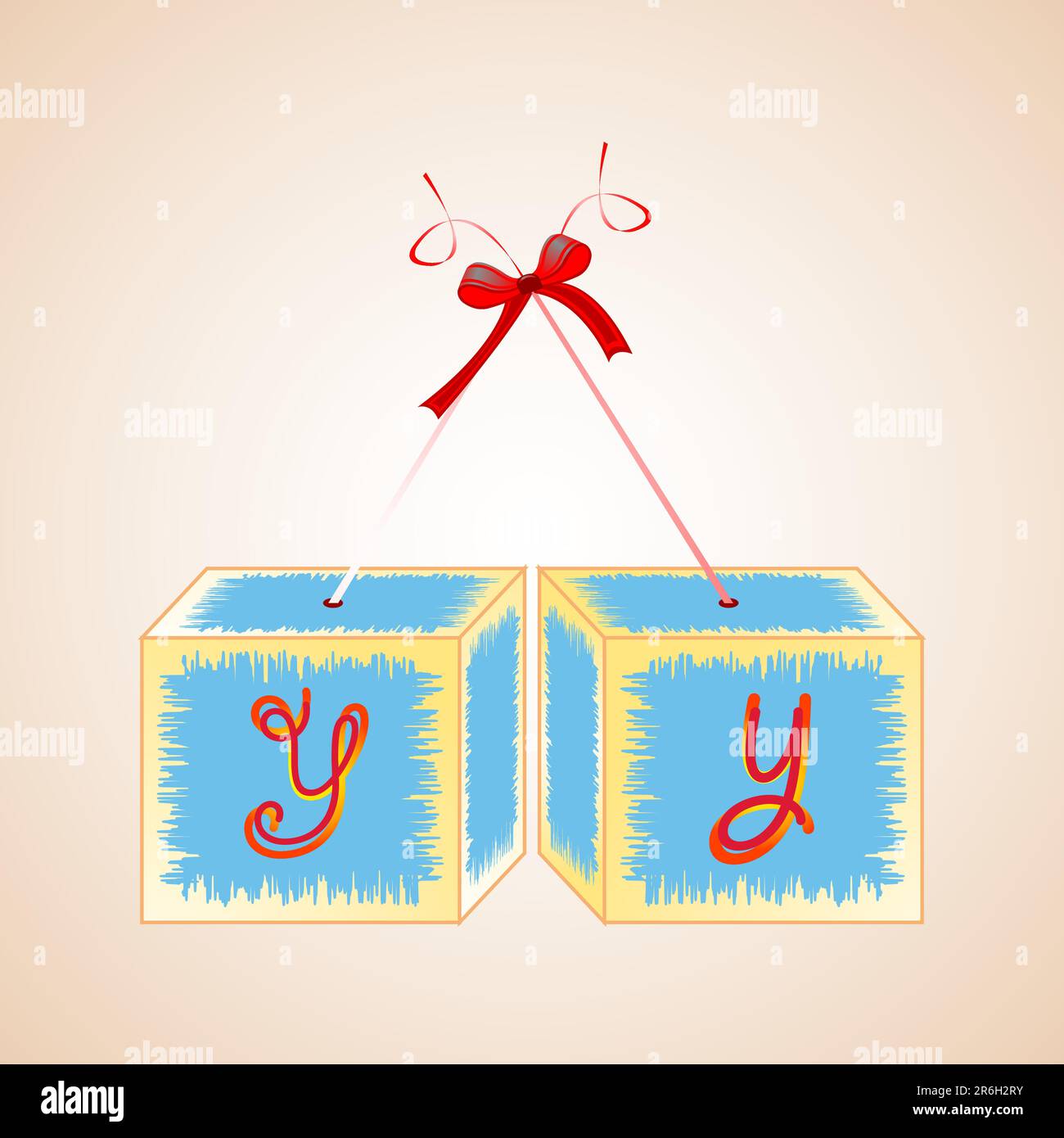 cubes alphabet Y, abstract art illustration Stock Vector Image & Art ...