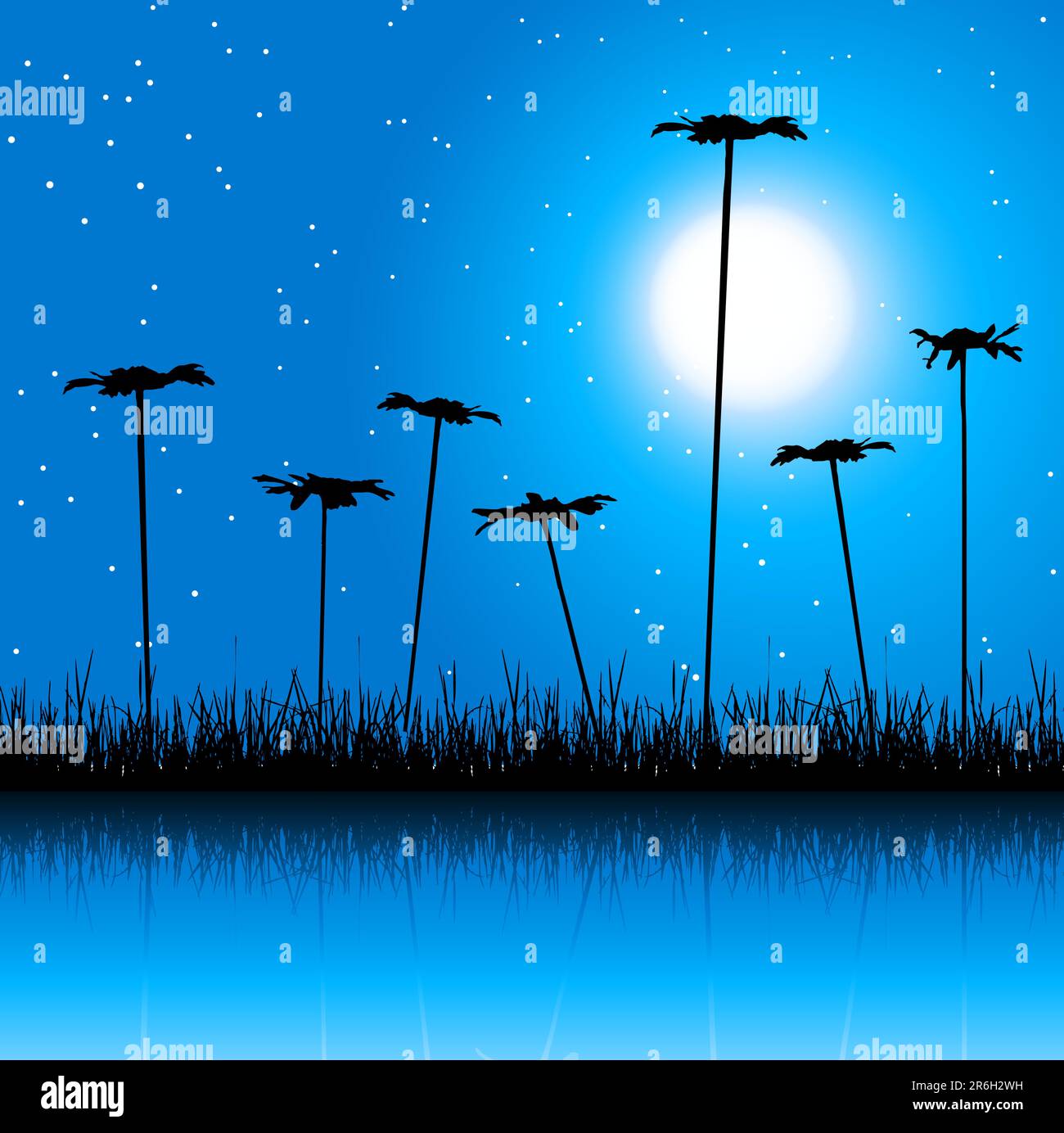 Beautiful field view Stock Vector Images - Alamy