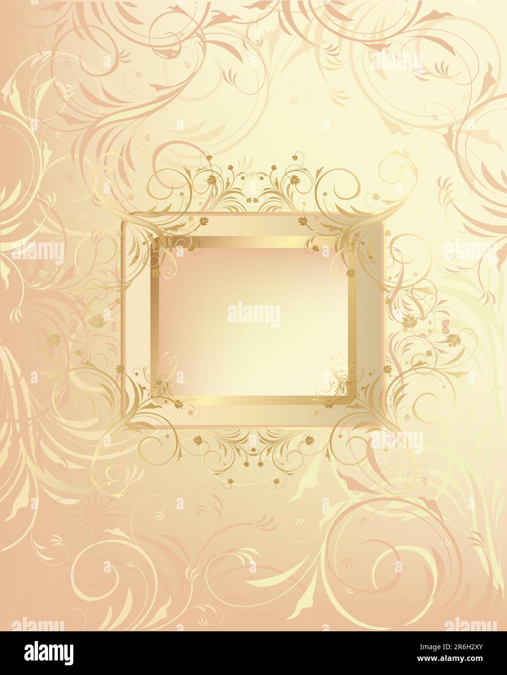 Gold scroll design hi-res stock photography and images - Alamy