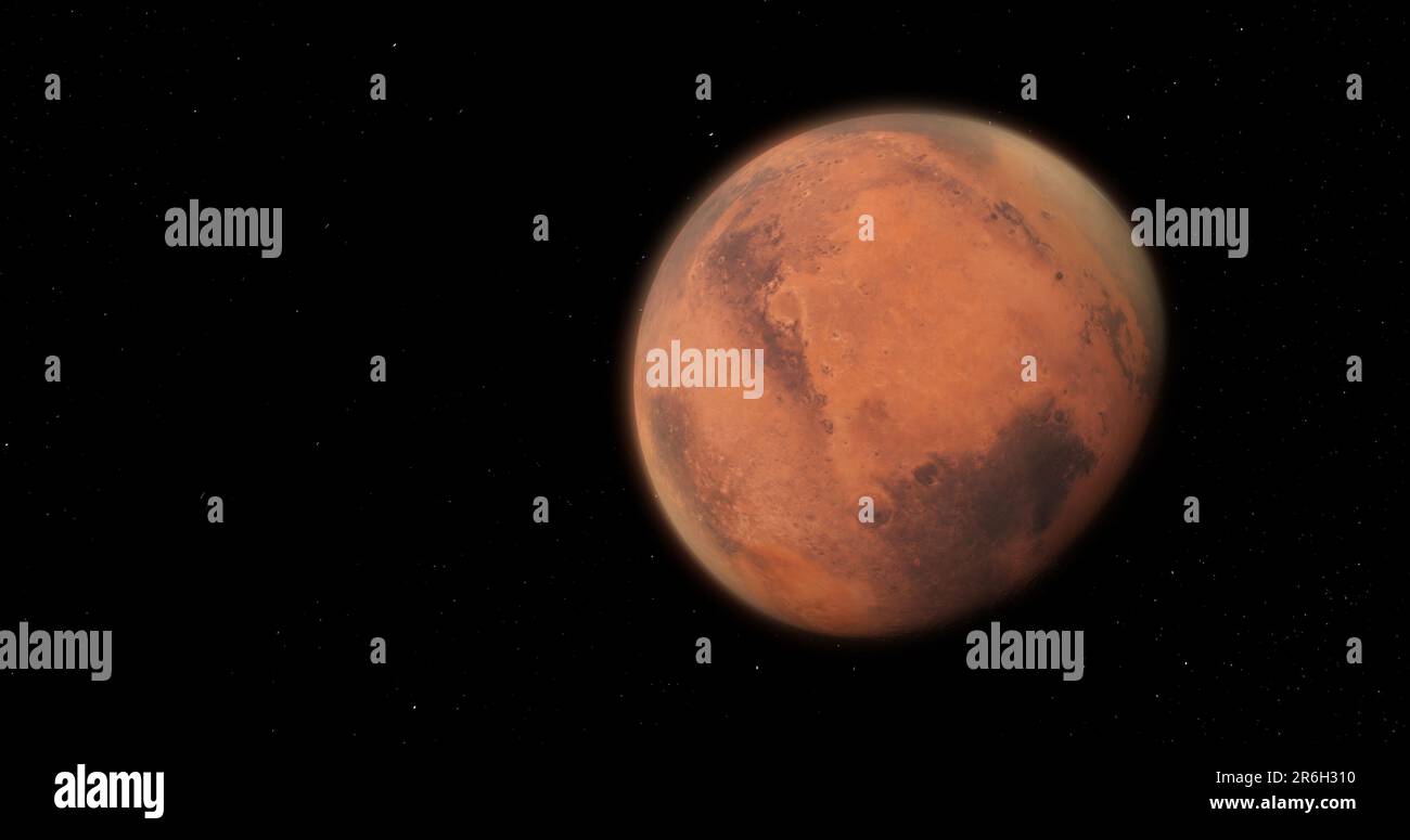 Red planet Mars in outer space. Space exploration Stock Photo - Alamy
