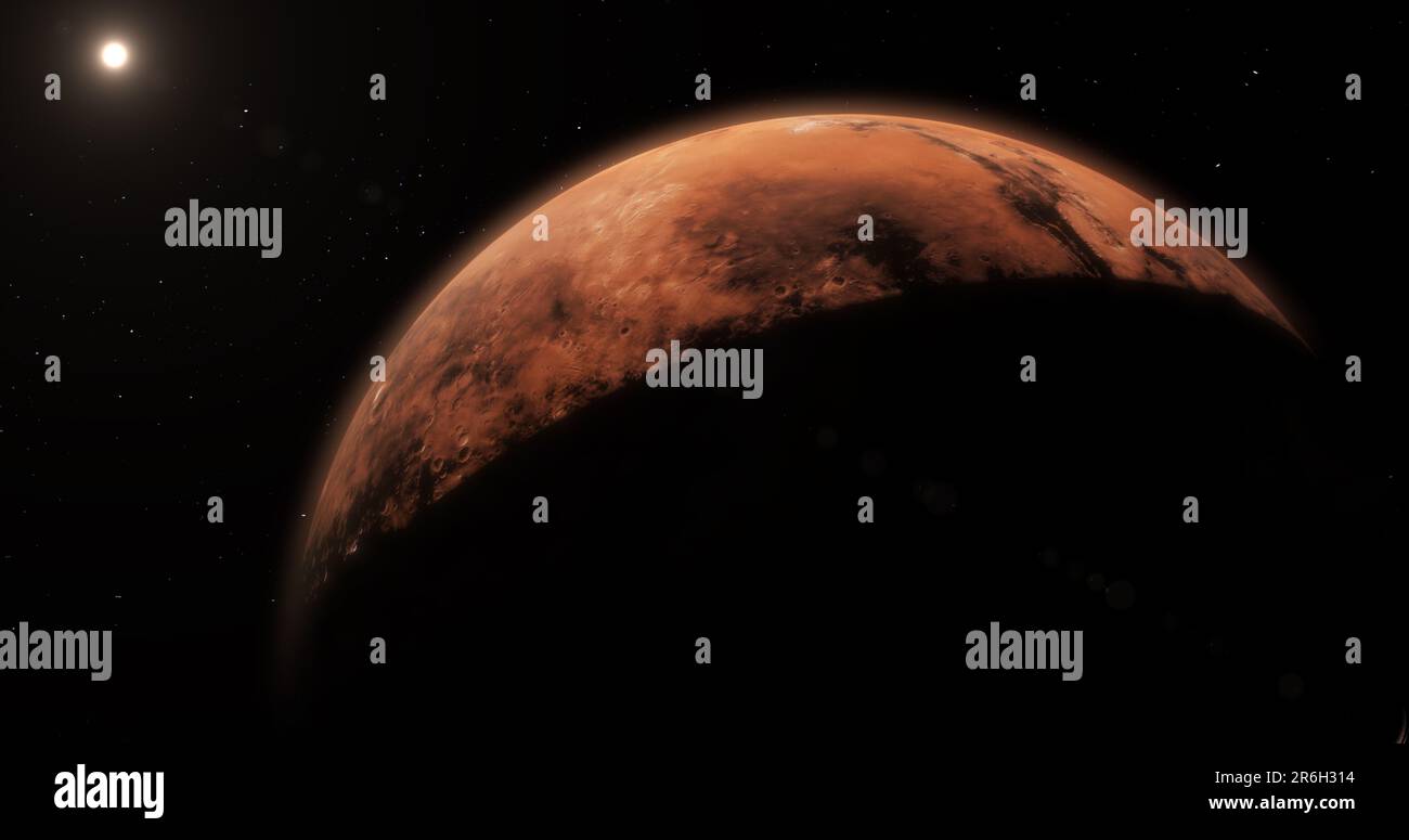 Red planet Mars in outer space. Space exploration Stock Photo - Alamy