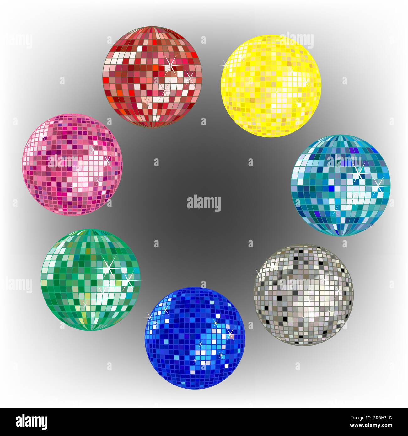 disco ball collection, vector art illustration Stock Vector Image & Art ...