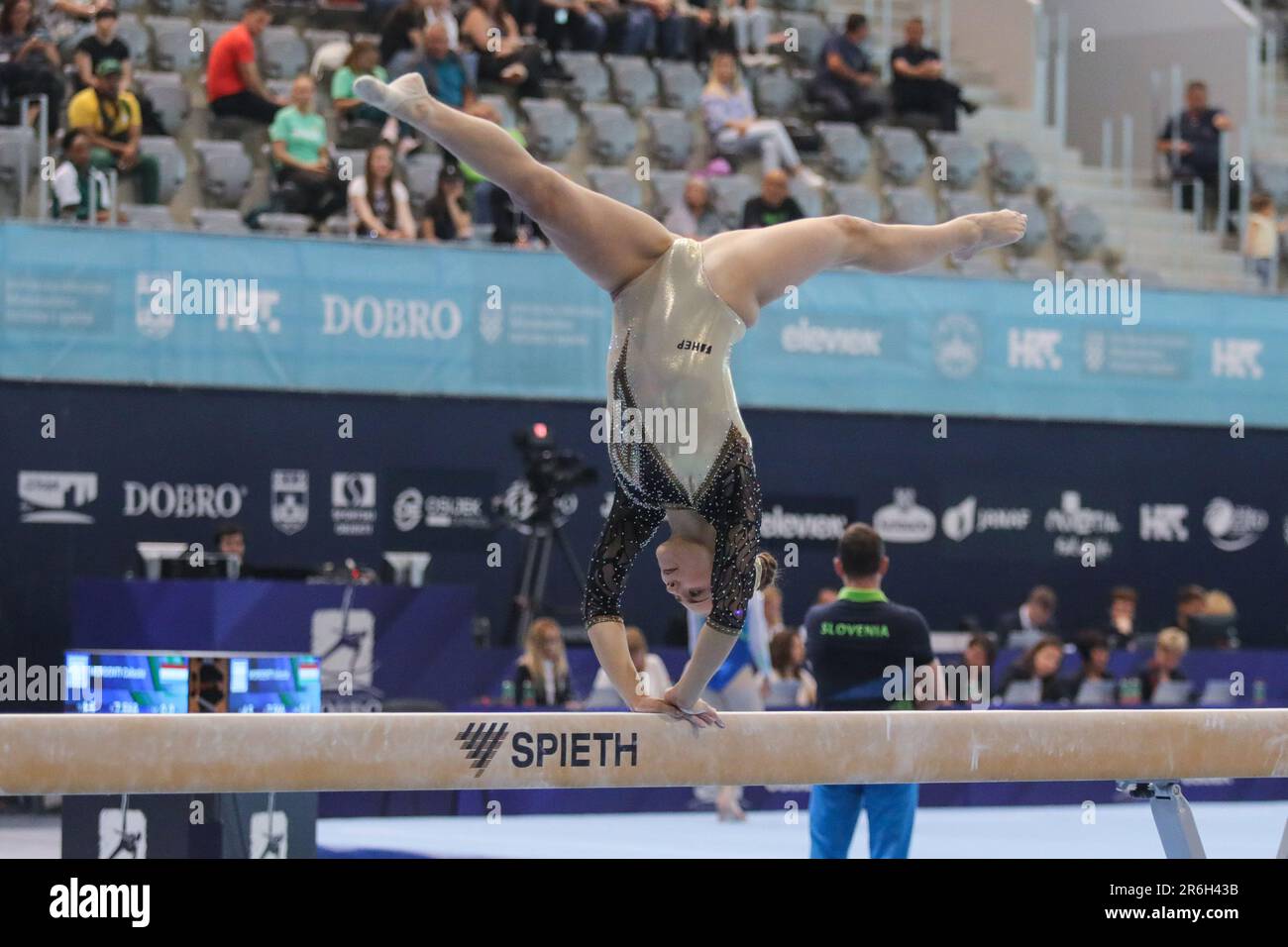 Osijek, Croatia. 09th June, 2023. Gymnast Zwicker Christina competes in ...