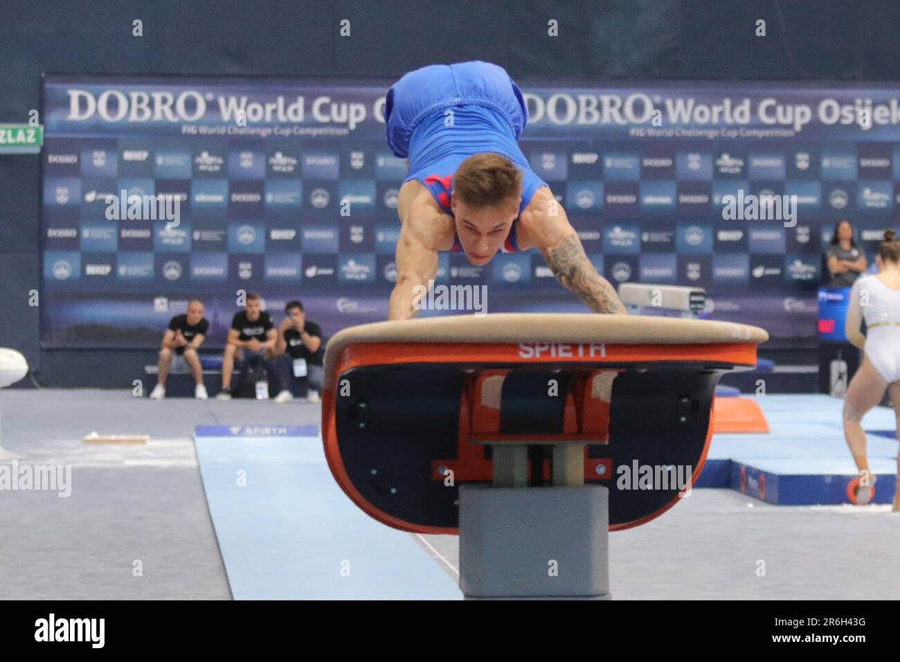 Osijek, Croatia. 09th June, 2023. Gymnast Benovic Aurel competes in Men ...
