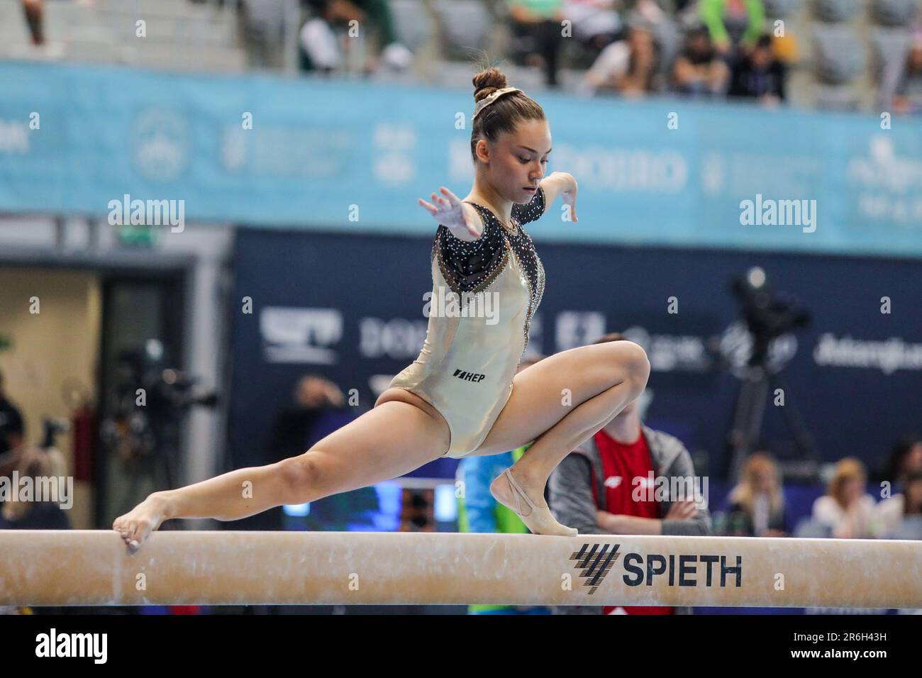 Osijek, Croatia. 09th June, 2023. Gymnast Zwicker Christina competes in ...
