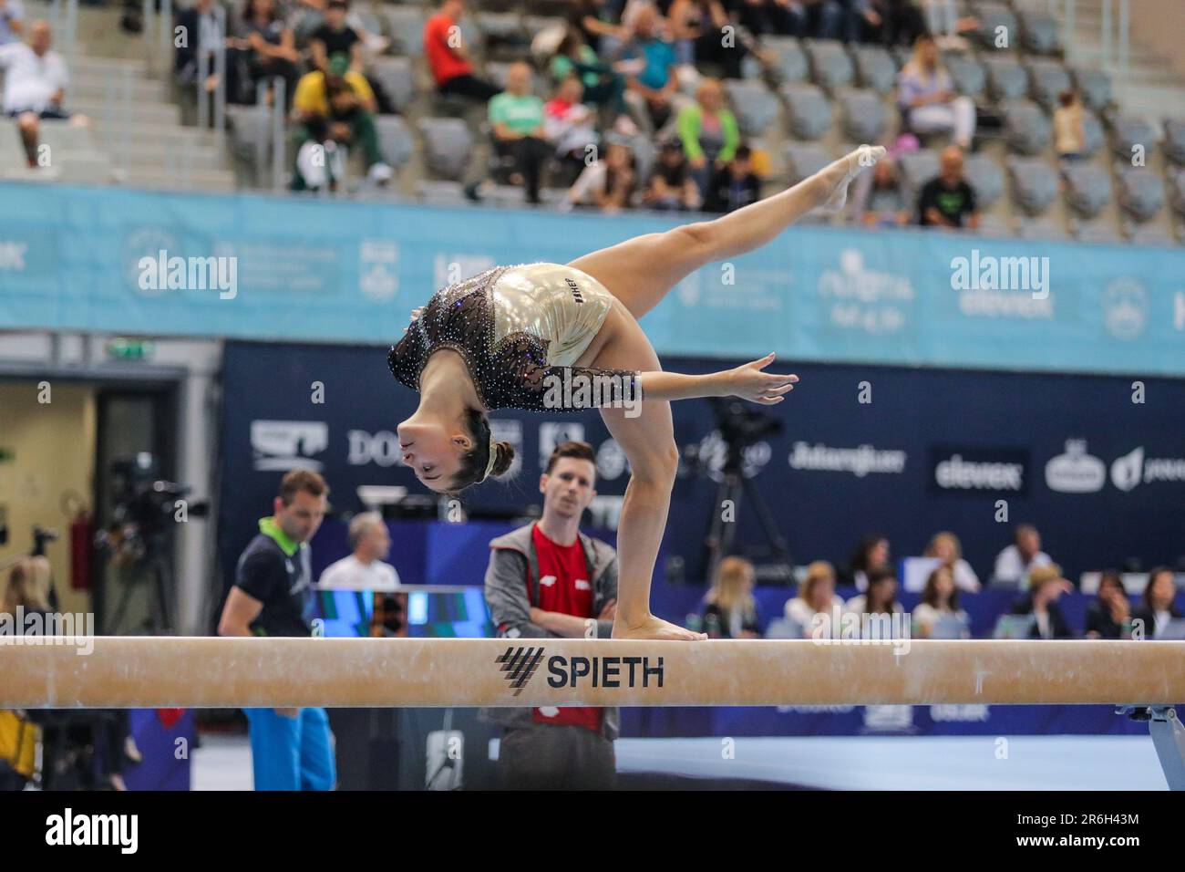 Osijek, Croatia. 09th June, 2023. Gymnast Zwicker Christina competes in ...