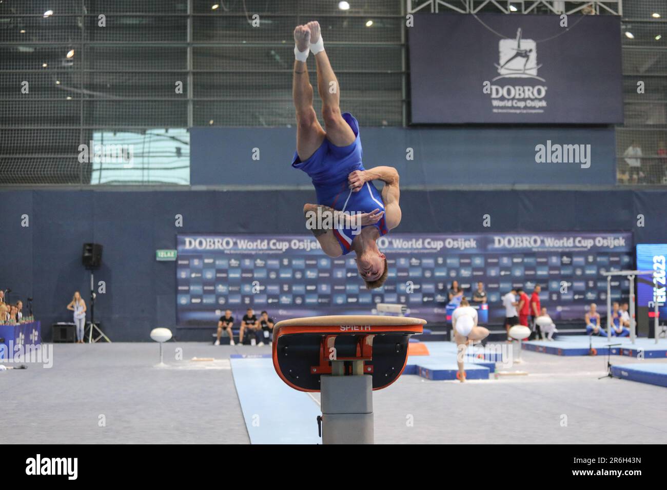 Osijek, Croatia. 09th June, 2023. Gymnast Benovic Aurel competes in Men ...