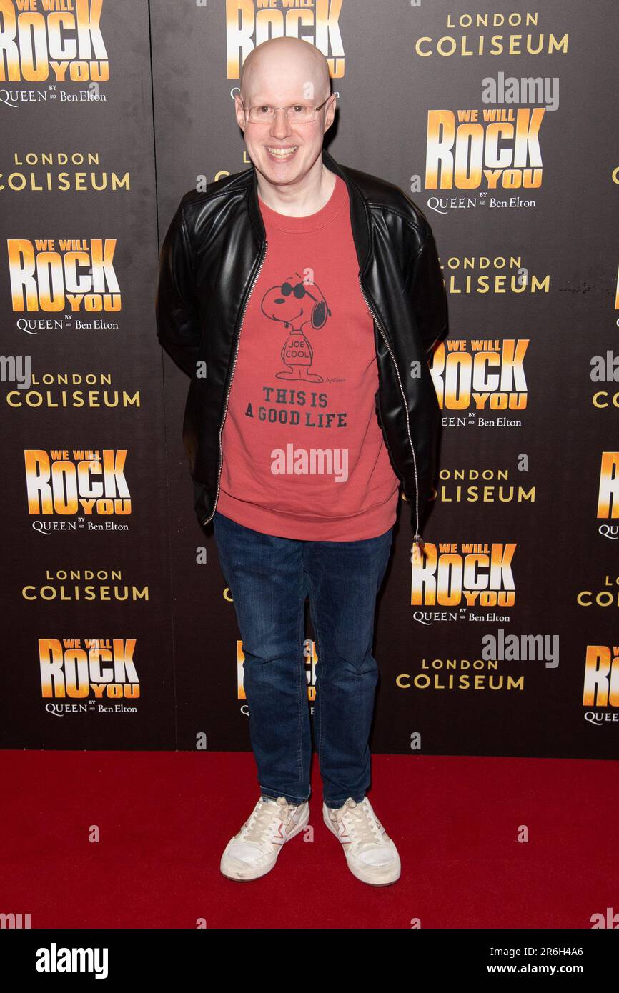 London, UK. Matt Lucas at a Gala Night for the musical We Will Rock You ...