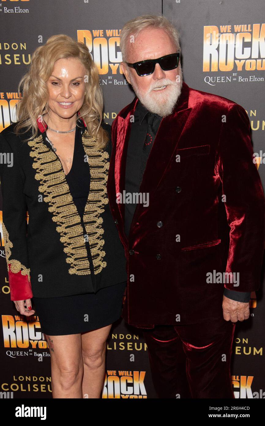 London, UK. Roger Taylor and wife Sarina Taylor at a Gala Night for the ...