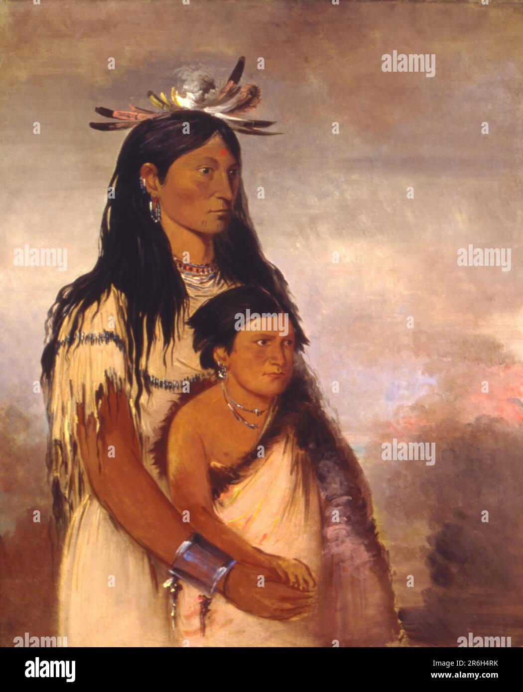 Túnk-aht-óh-ye, Thunderer, a Boy, and Wun-pán-to-mee, White Weasel, a ...