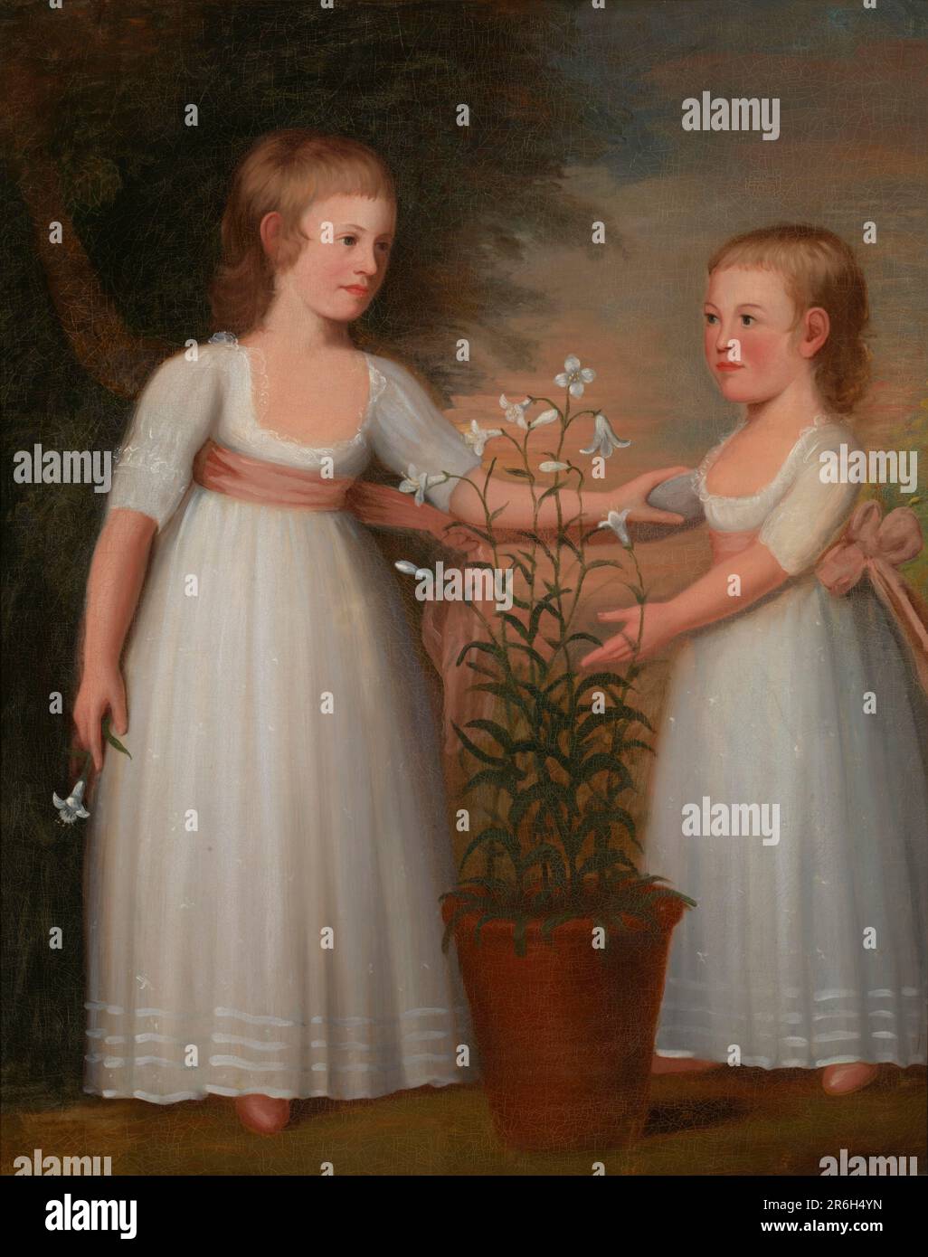 The Davis Children (Eliza Cheever Davis and John Derby Davis). oil on ...