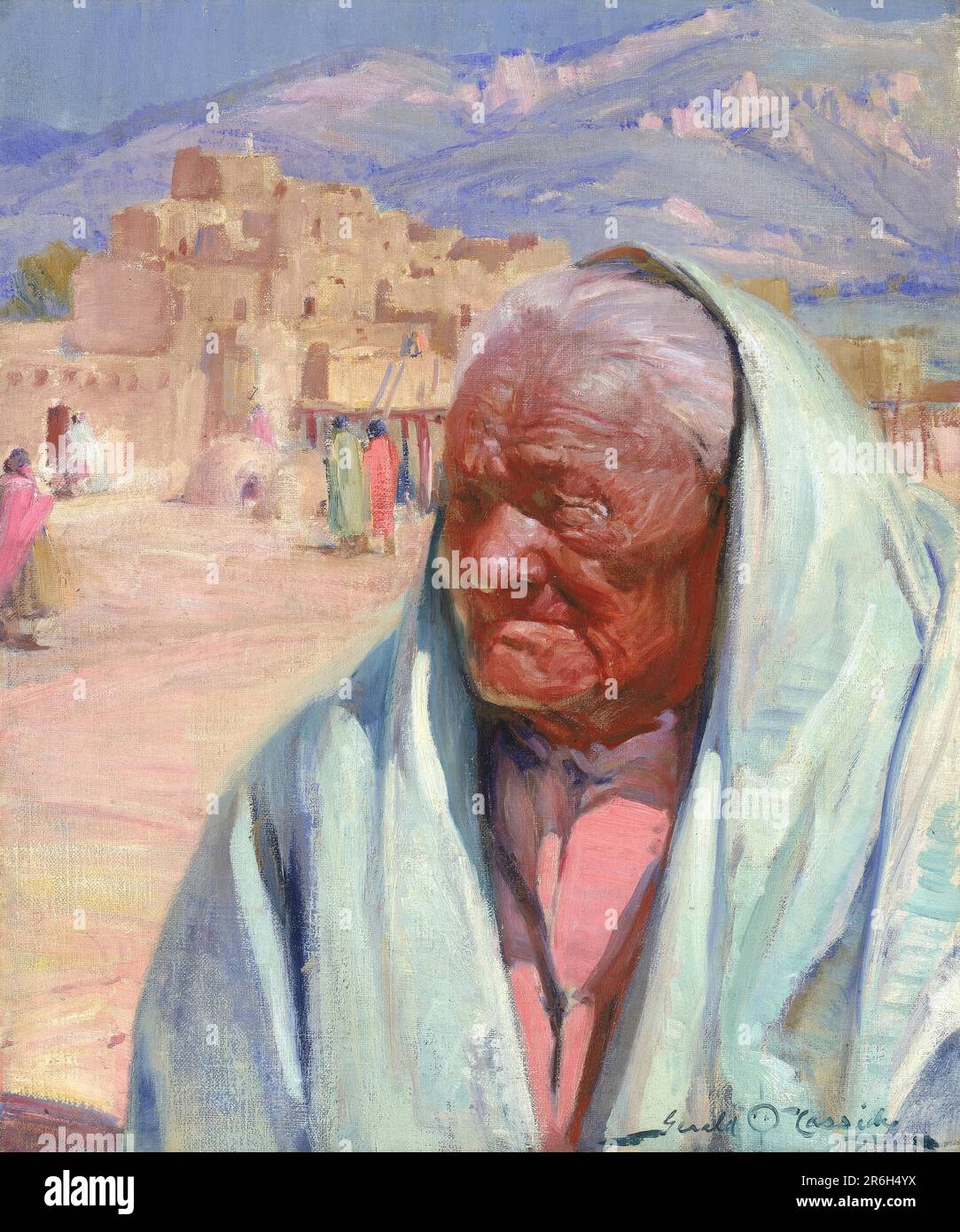 Antonio Concha, Old Man of Taos. oil on canvas. Date: 1924. Museum ...