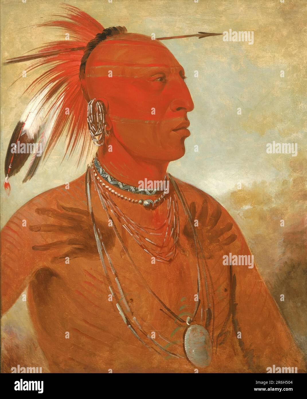 La-wáh-he-coots-la-sháw-no, Brave Chief, a Skidi (Wolf) Pawnee. oil on ...