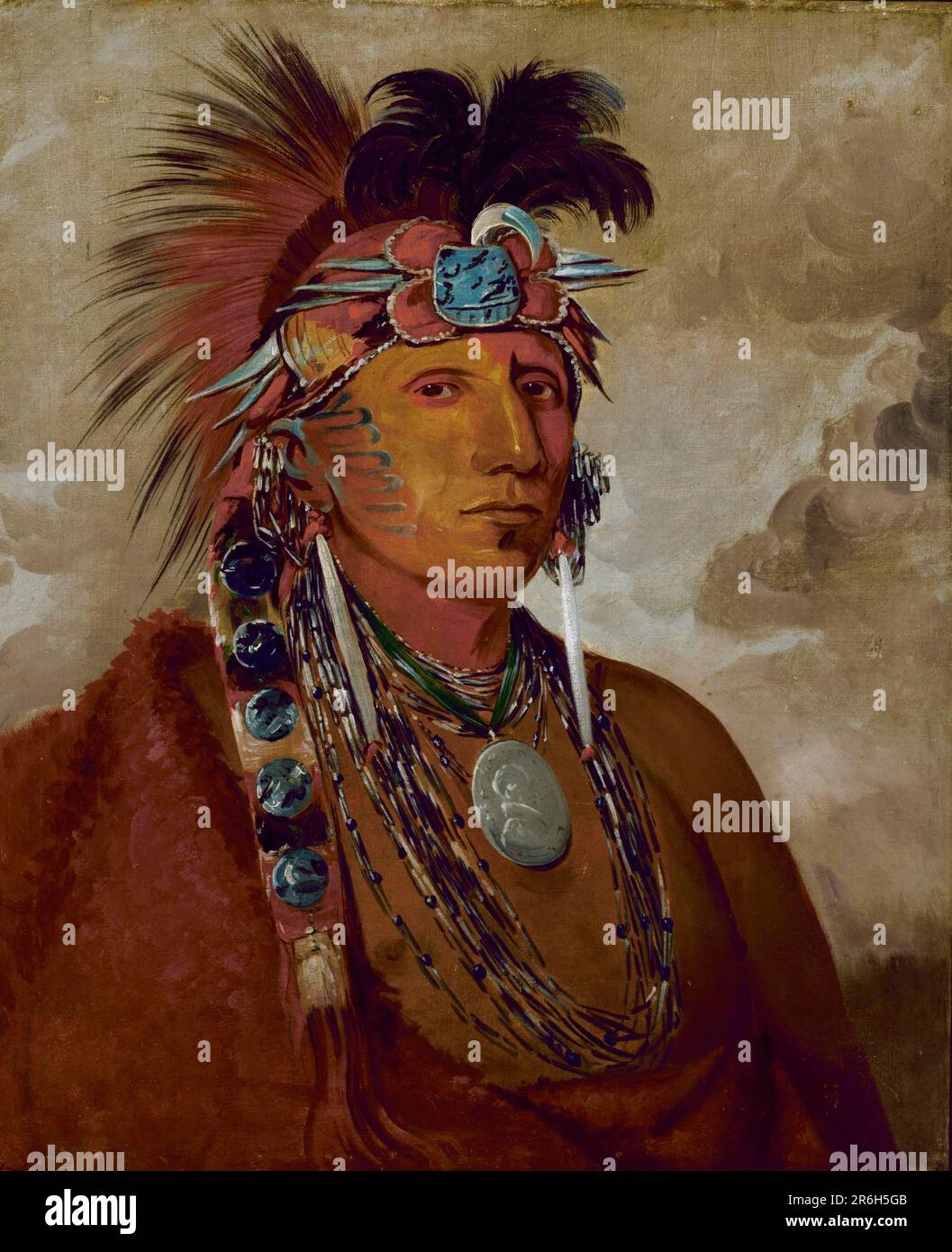Shó-me-kós-see, The Wolf, a Chief. oil on canvas. Date: 1832. Museum ...