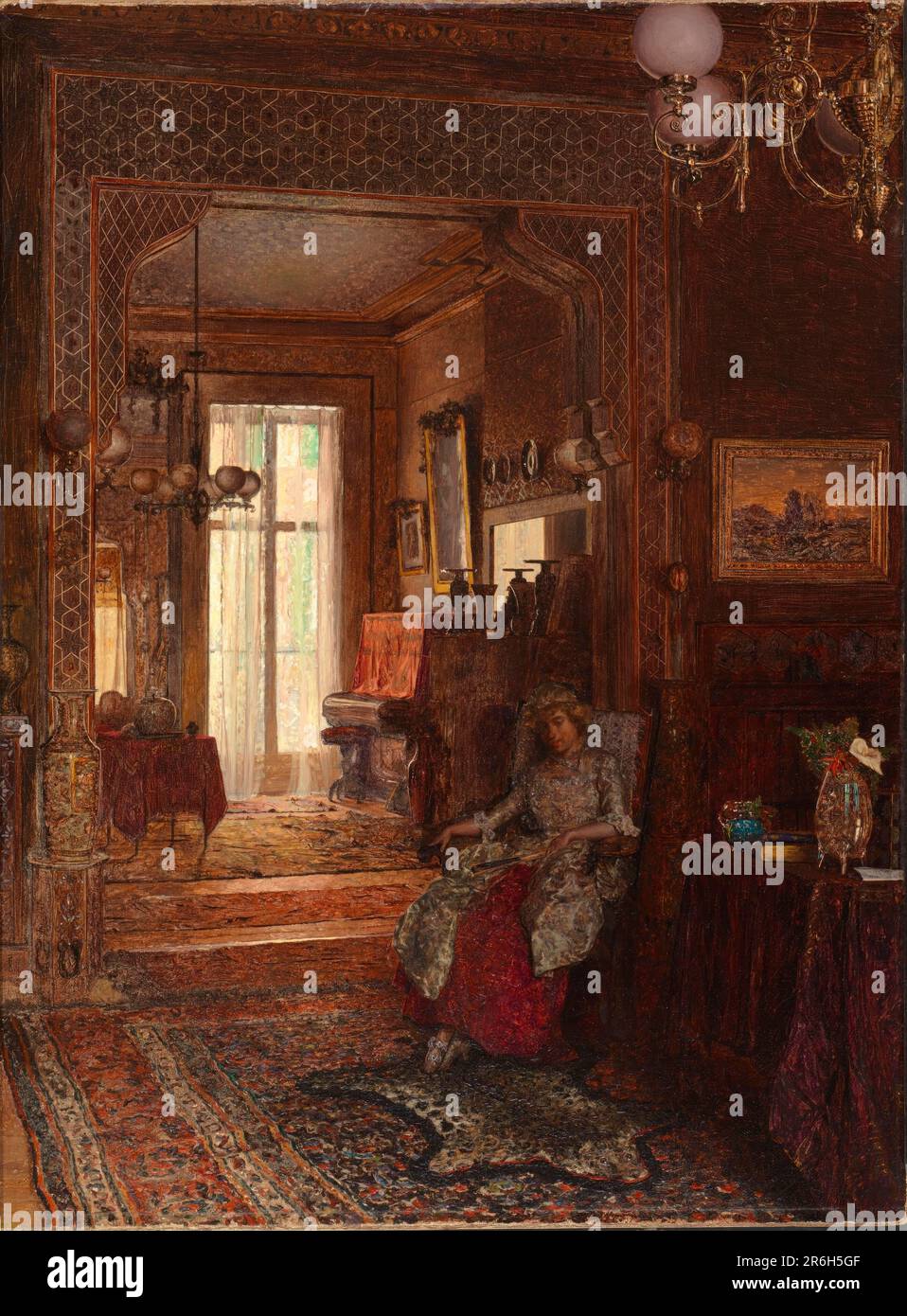 De Forest Interior. Date: 1878. oil on canvas mounted on canvas. Museum ...