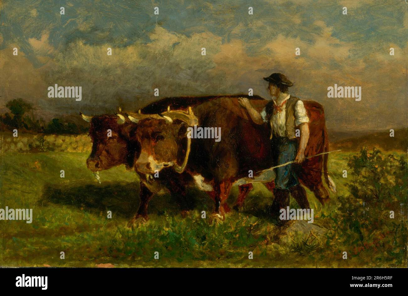 Untitled (man with two oxen). oil on canvas. Date: 1869. Museum ...