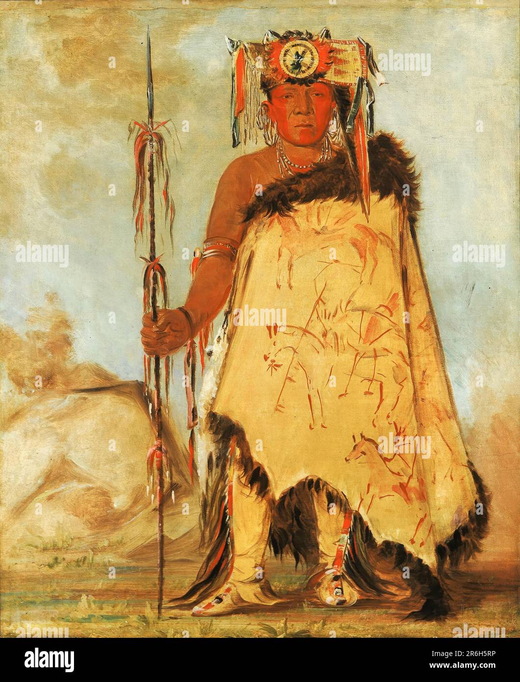 La-wée-re-coo-re-shaw-wee, War Chief, a Republican Pawnee. oil on ...