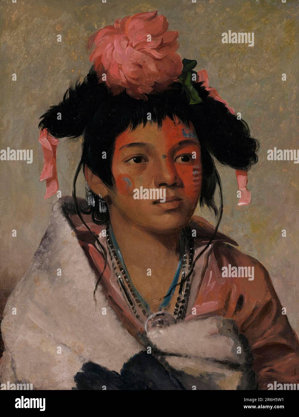 Tcha-káuk-o-ko-máugh, Great Chief, a Boy. oil on canvas. Date: 1831 ...