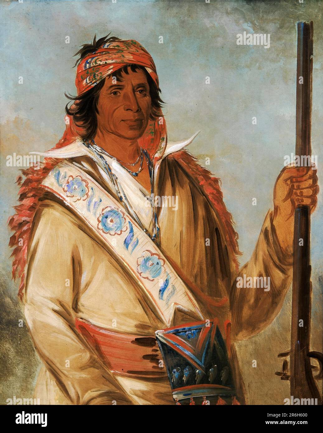 Steeh-tcha-kó-me-co, Great King (called Ben Perryman), a Chief. oil on ...