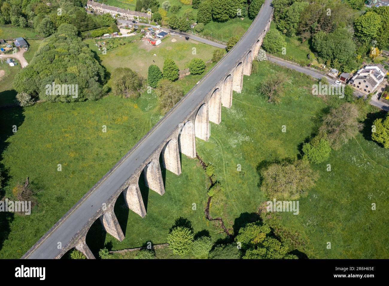 Aerial drone photo of the town of Thornton which is a village within ...