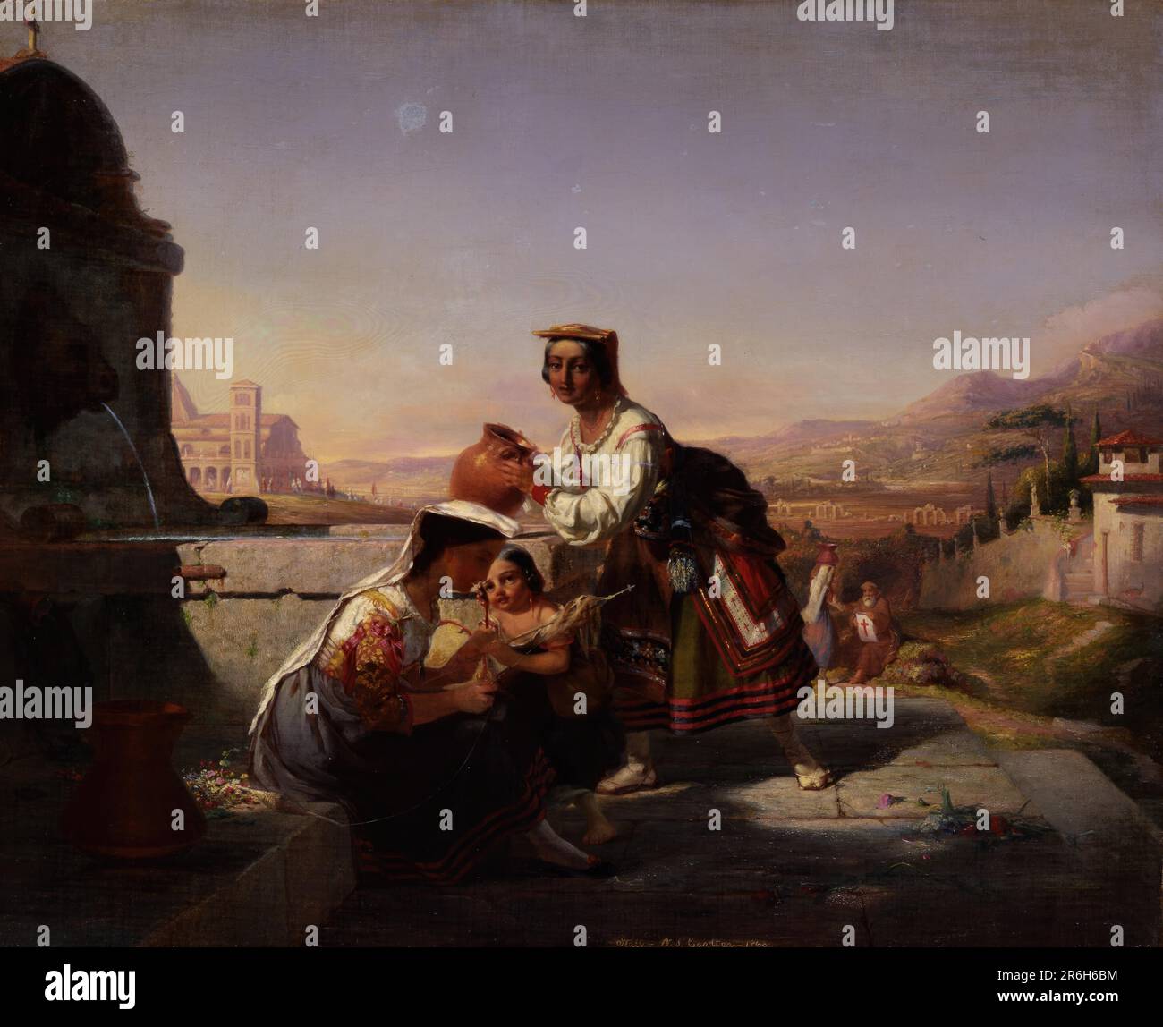 Italian Scene. Date: 1860. oil on canvas mounted on fiberglass. Museum ...