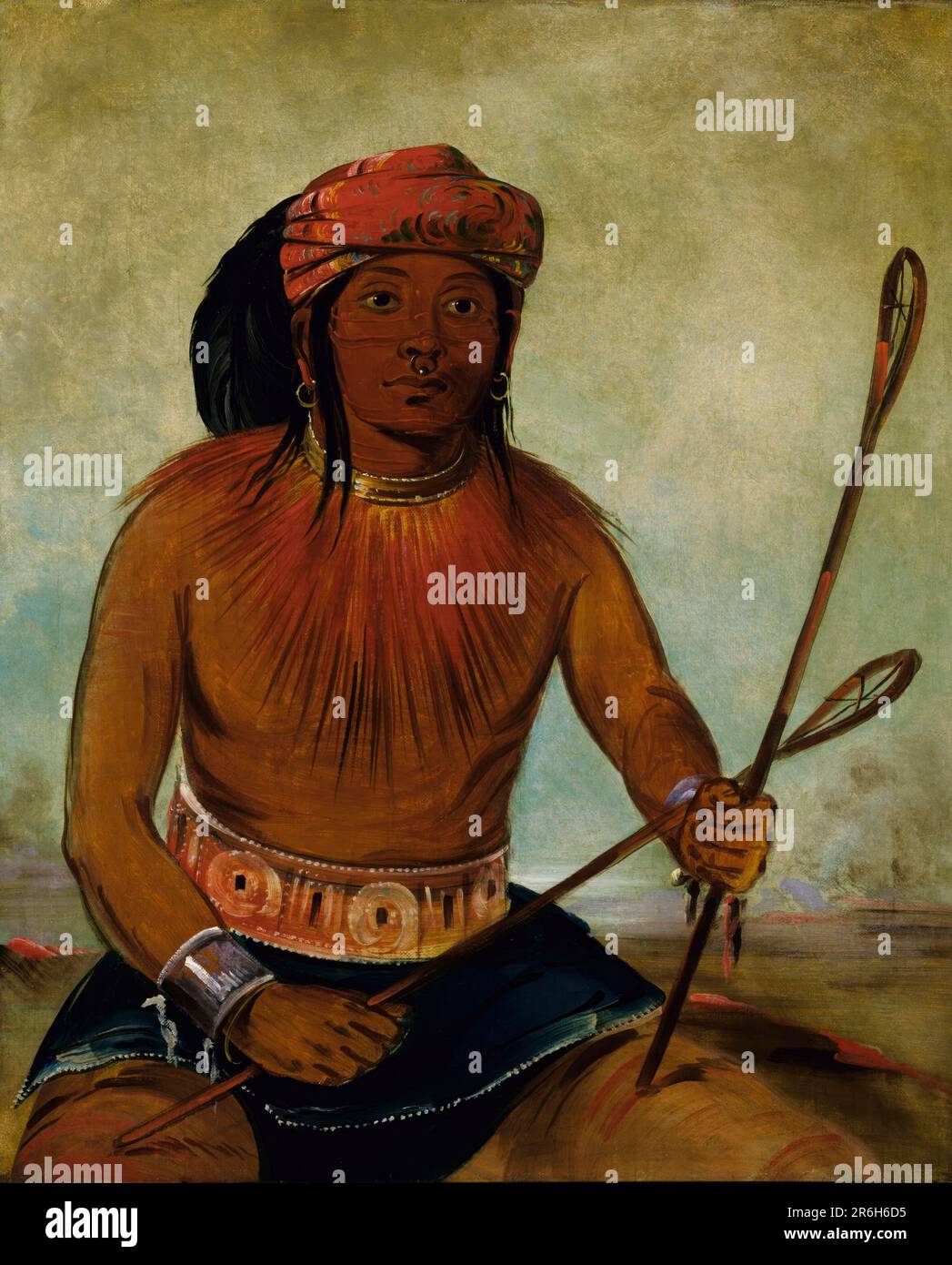 Tul-lock-chísh-ko, Drinks the Juice of the Stone. oil on canvas. Date ...
