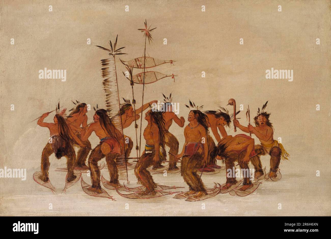 Snowshoe Dance at the First Snowfall. oil on canvas. Date: 1835-1837 ...