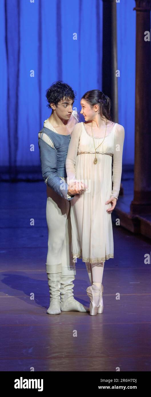 Hamburg, Germany. 09th June, 2023. Dancers Louis Musin as Romeo and ...
