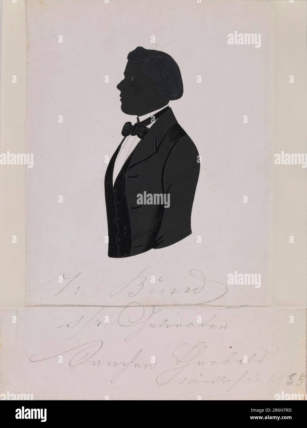 Profile of a Man. paint and paperboard. Museum: Smithsonian American ...