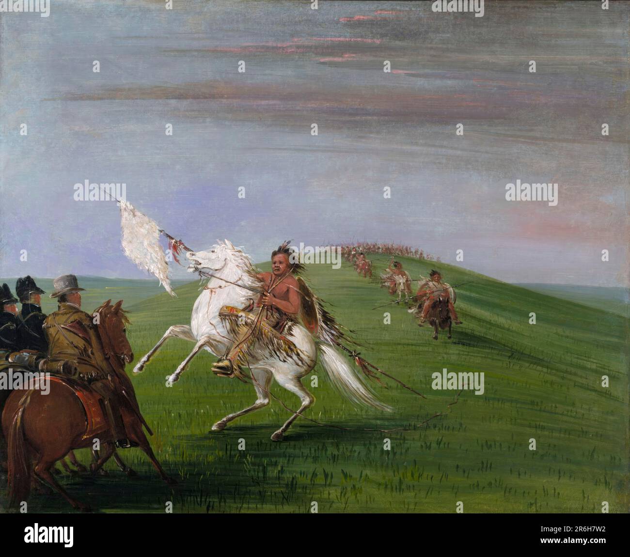 Comanche Meeting the Dragoons. oil on canvas. Date: 1834-1835. Museum ...