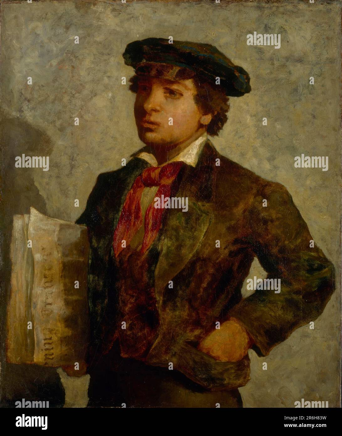 Newspaper Boy. oil on canvas. Date: 1869. Museum: Smithsonian American ...