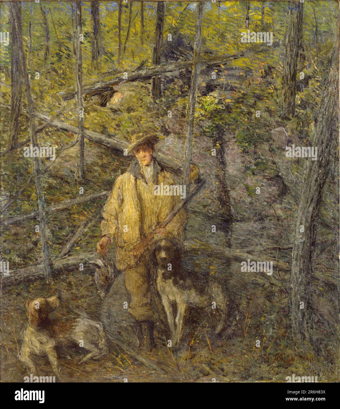 Hunter and Dogs. Date: 1912. oil on canvas. Museum: Smithsonian ...