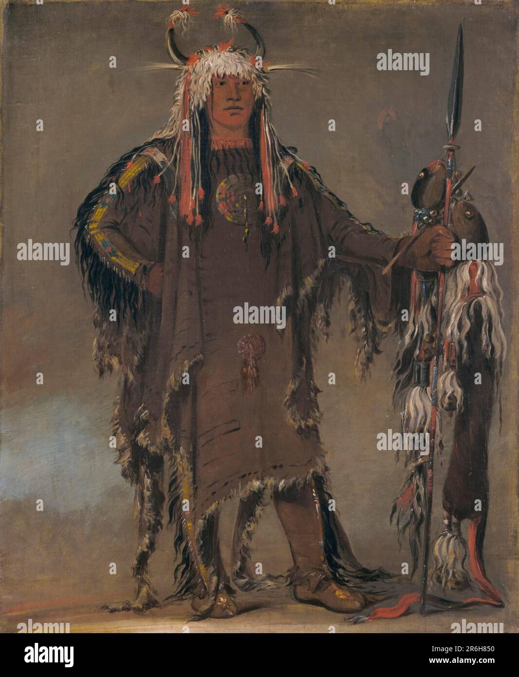 Peh-tó-pe-kiss, Eagle's Ribs, a Piegan Chief. oil on canvas. Date: 1832 ...