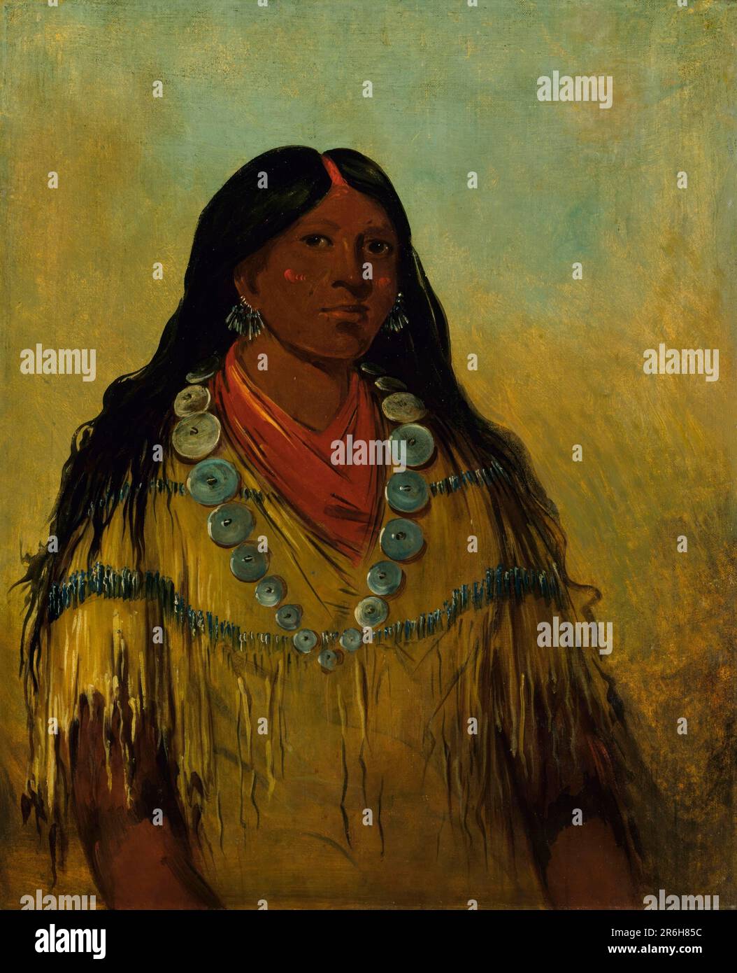 Tchow-ee-pút-o-kaw, a Woman. oil on canvas. Date: 1834. Museum ...