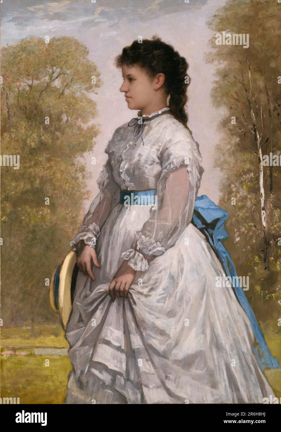 Portrait of Agnes Elizabeth Claflin. Date: 1873. Oil on canvas mounted ...