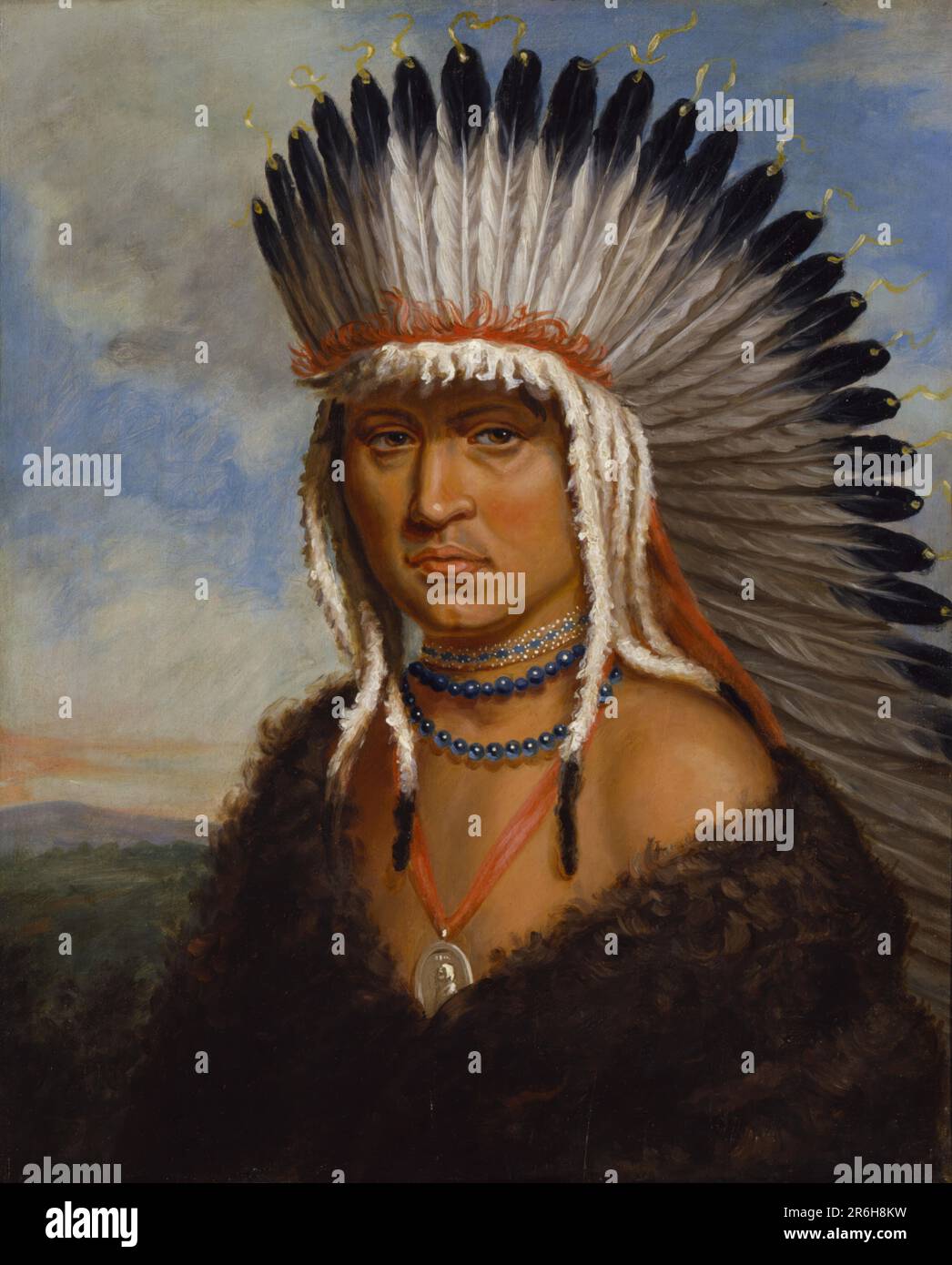 Petelesharro (Generous Chief). oil on wood. Date: ca. 1822. Museum ...