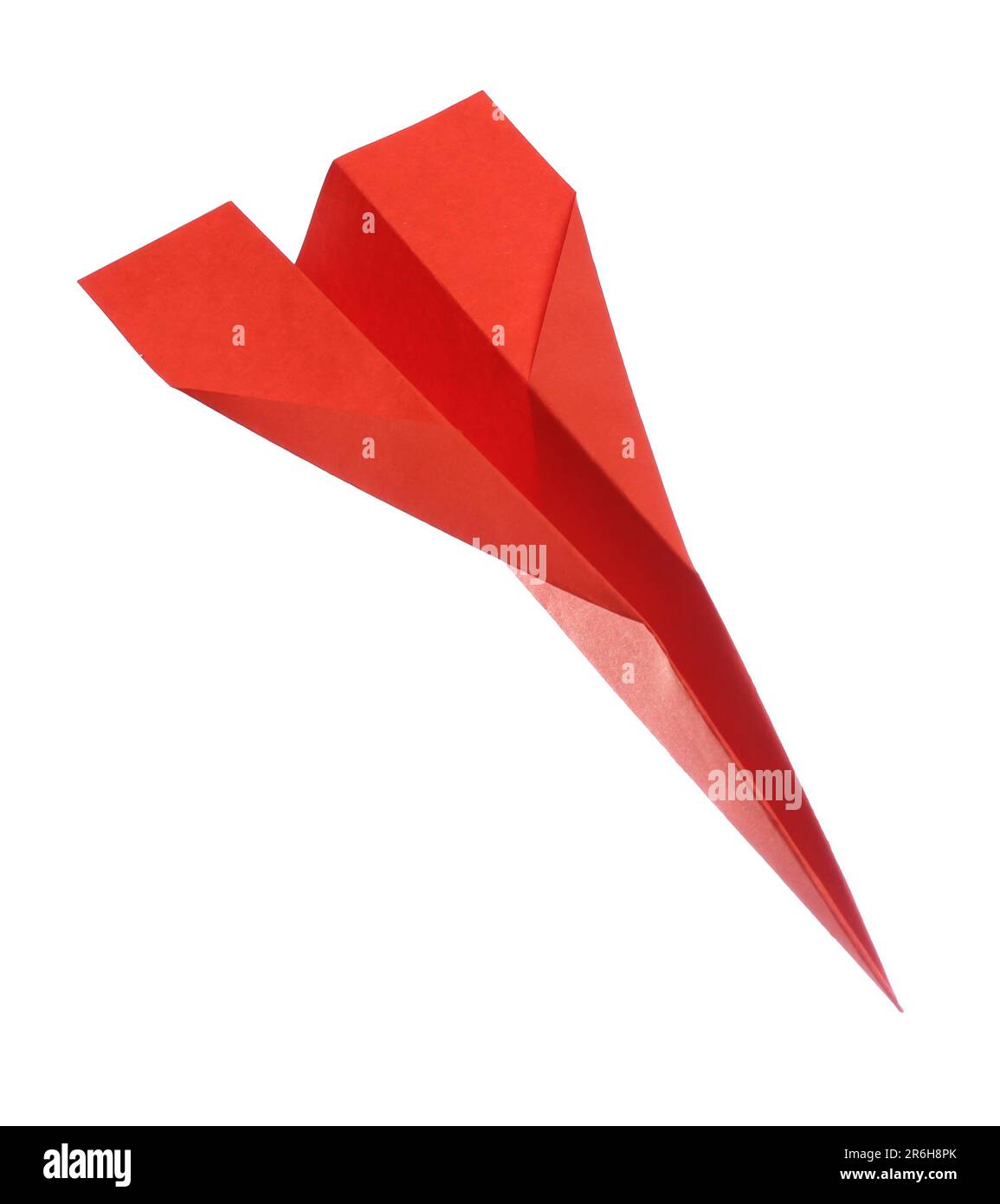 Handmade red paper plane isolated on white Stock Photo - Alamy